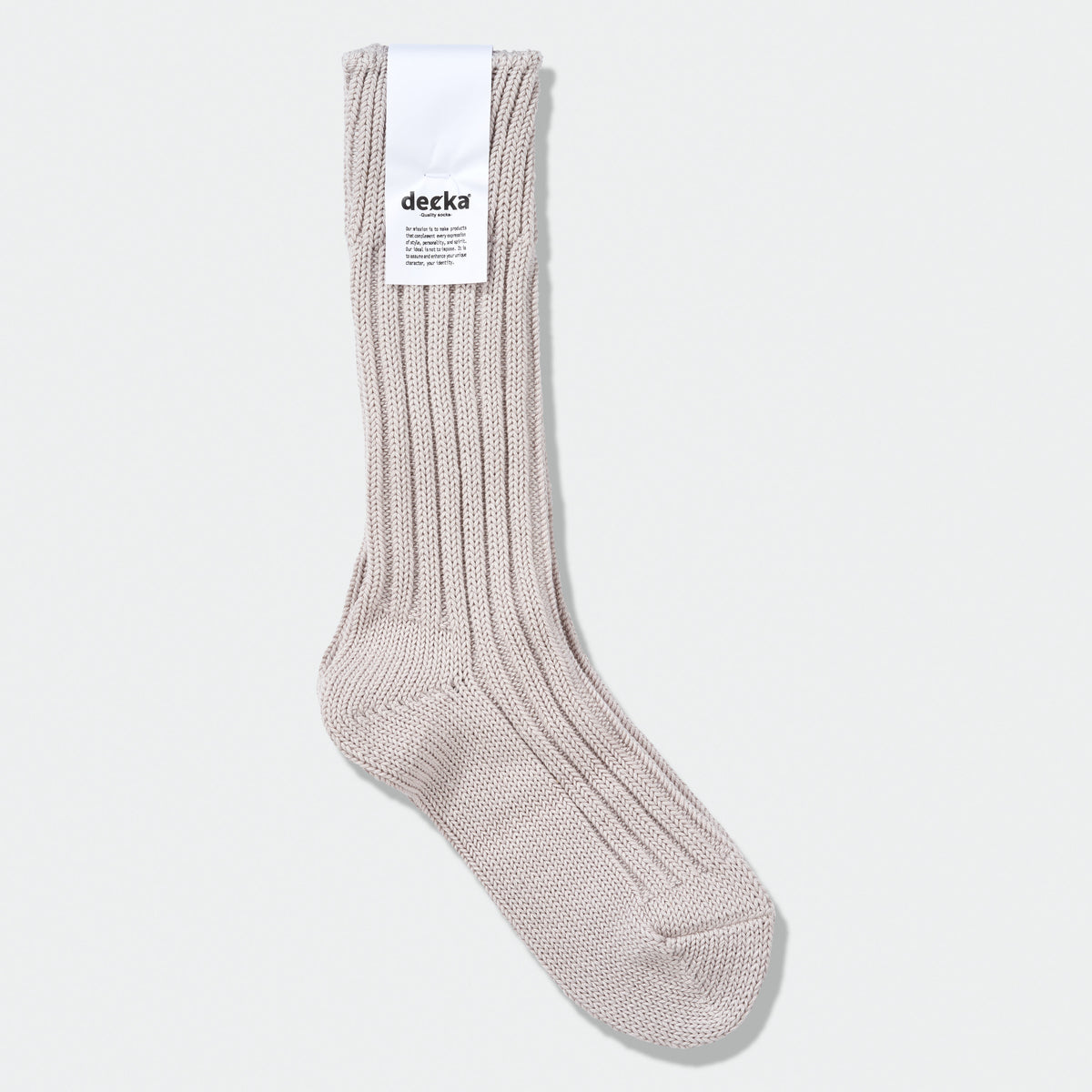 Decka - Cased Heavyweight Plain Socks Silver– Pick Store